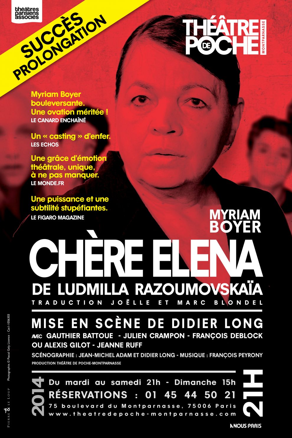 CHÈRE ELENA • Théâtre de Poche Montparnasse