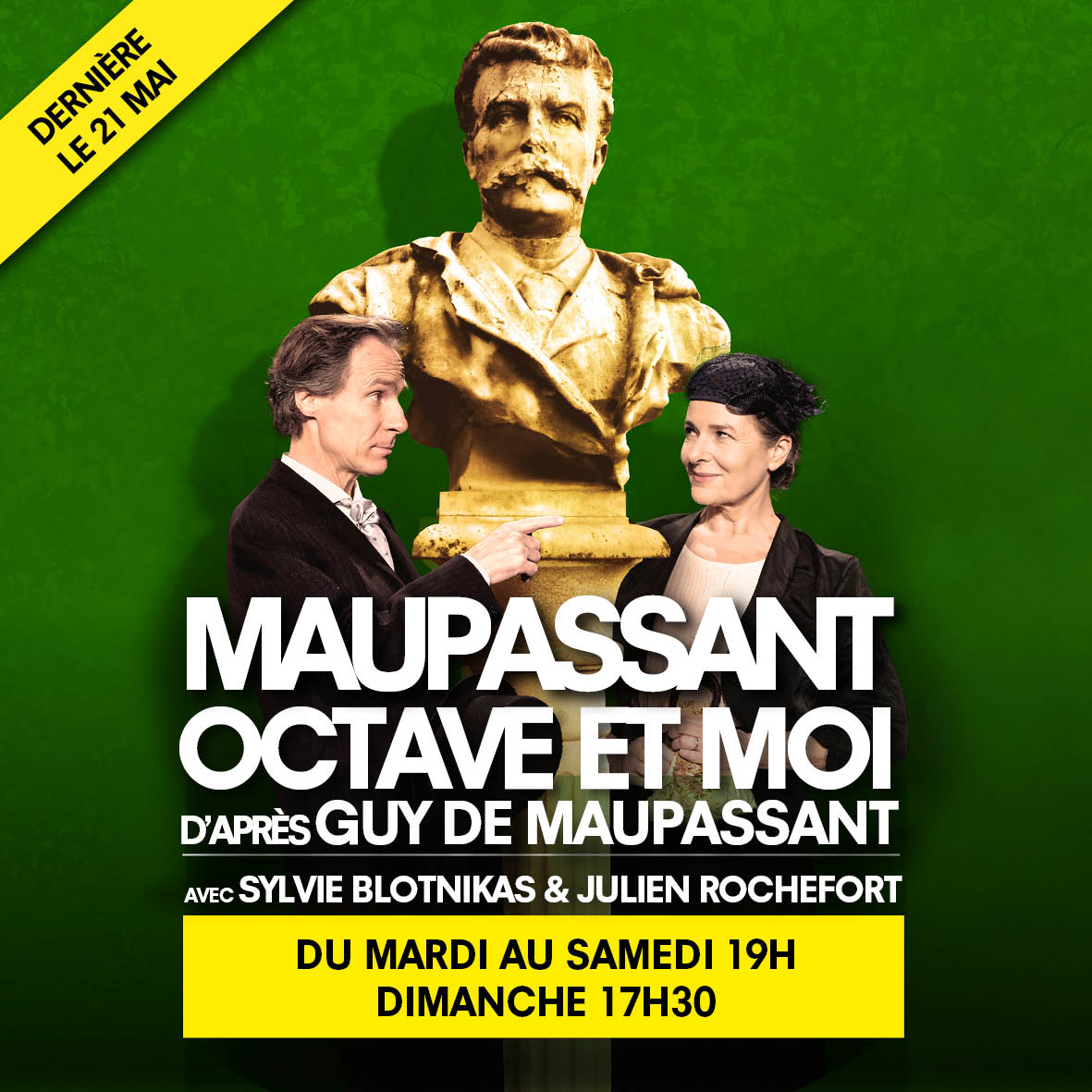 MAUPASSANT, OCTAVE ET MOI • Théâtre de Poche Montparnasse