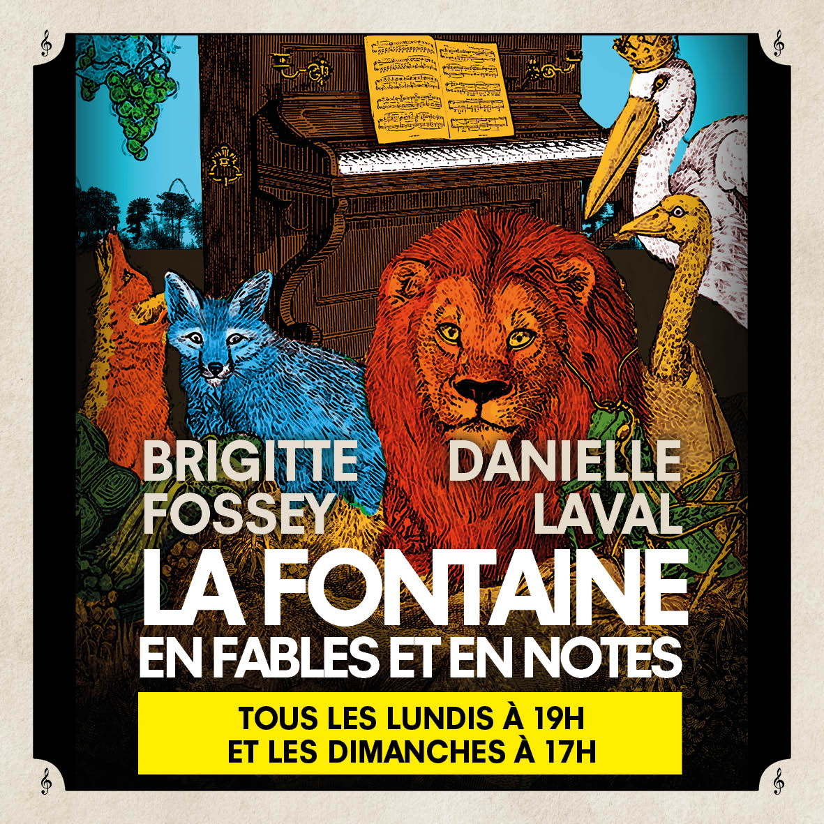 LA FONTAINE EN FABLES ET EN NOTES • Théâtre de Poche Montparnasse