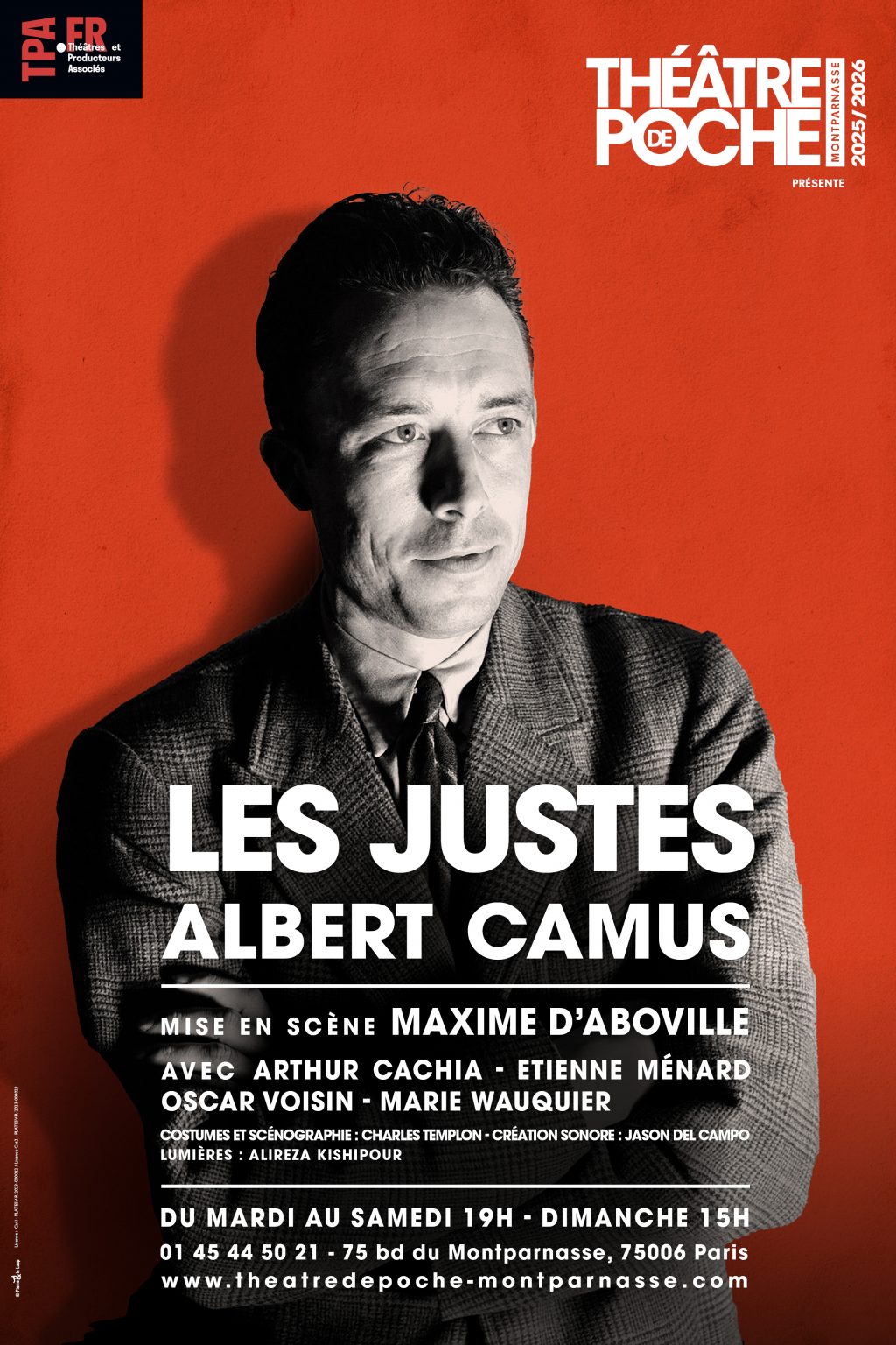 LES JUSTES • Théâtre de Poche Montparnasse