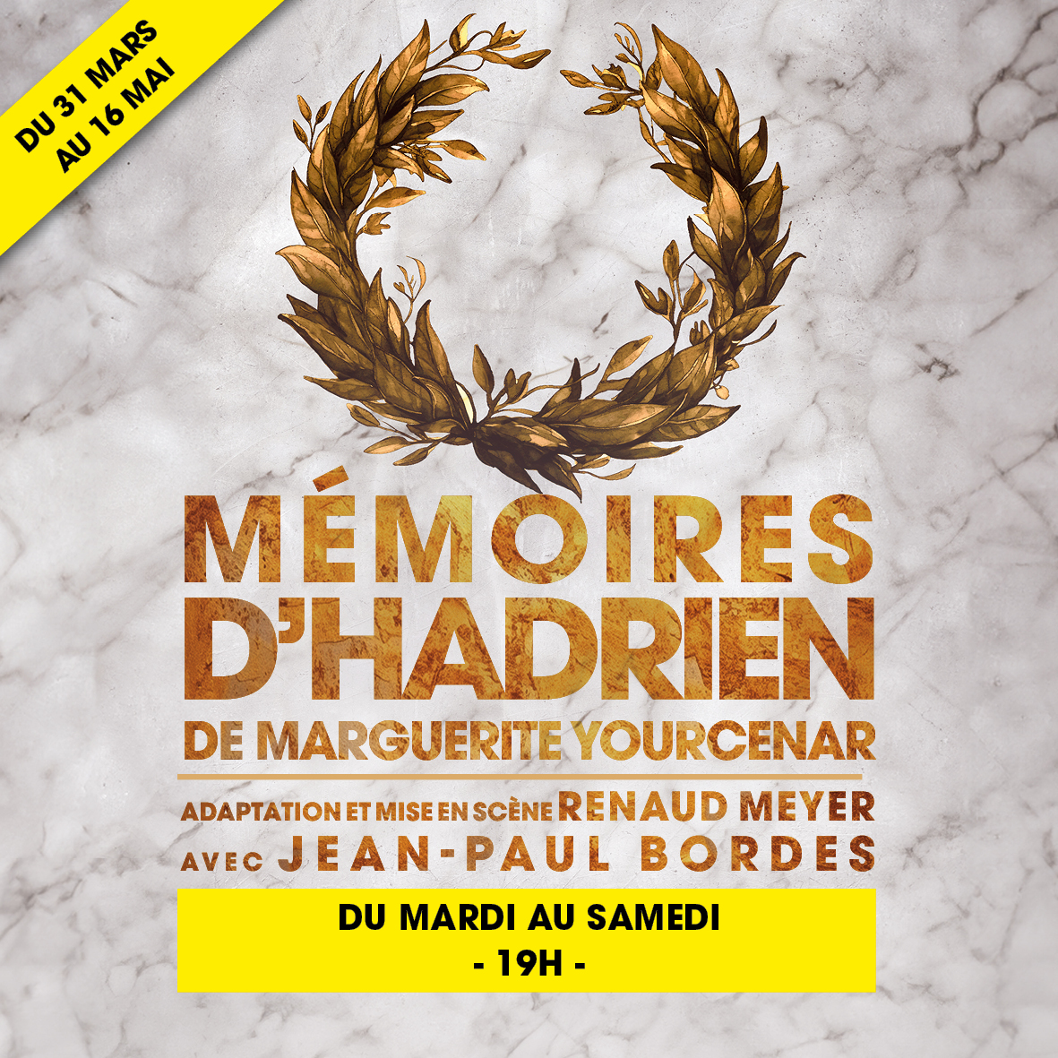MÉMOIRES D'HADRIEN • Théâtre de Poche Montparnasse